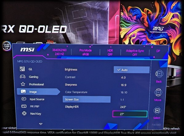 MSI Releases MPG 271QRX and MPG 321URX QD-OLED Firmware Update, Gives DSC Control